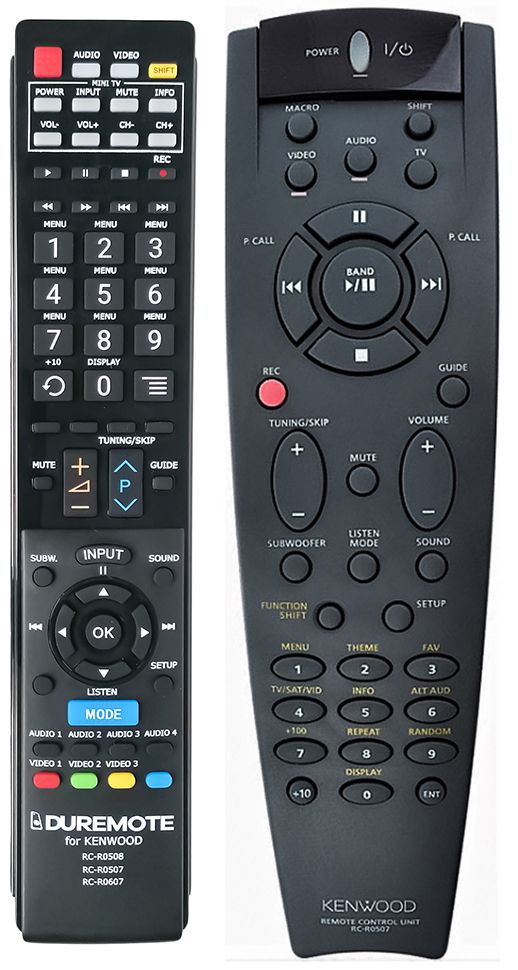 KENWOOD RC-R0507, RC-R0607, RC-R0608 - remote control duplicate - $18.2 ...