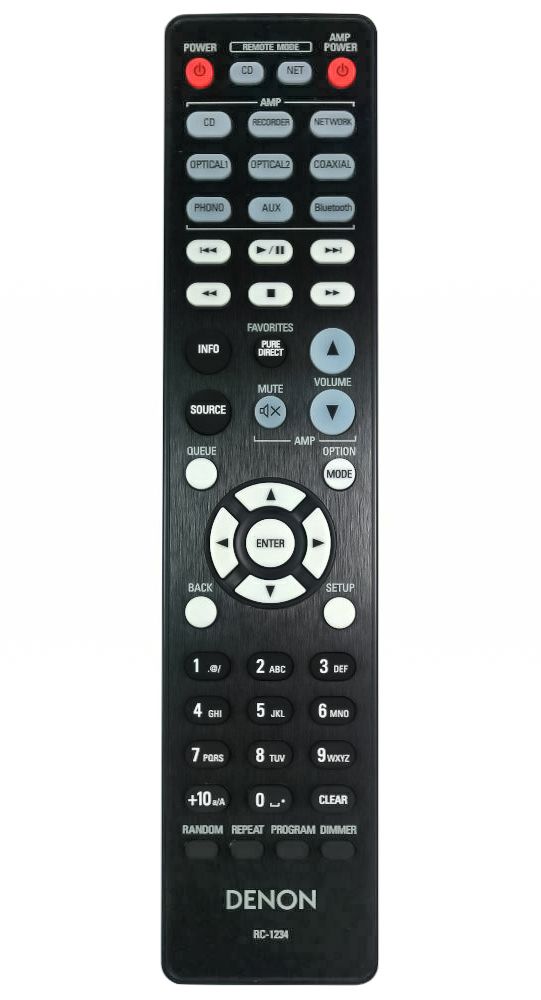DENON RC-1234 - compatible General-branded remote control - $15.2 ...