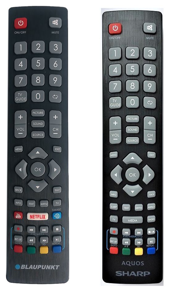 Remote controls for TELEVISION SHARP : REMOTE CONTROL WORLD, REMOTE ...