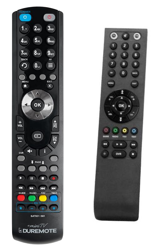 M7 SAT801, SAT901 + TV control (mini TV) - remote control duplicate ...