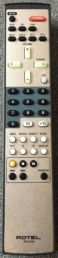 ROTEL RR-AT94 - Fernbedienung - Ersatz - $14.7 : REMOTE CONTROL WORLD