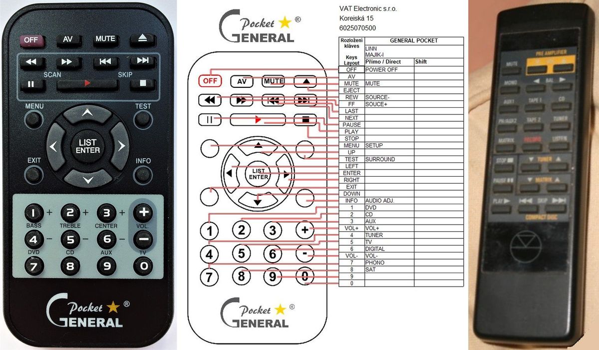 LINN MAJIK-I - compatible General-branded remote control - $14.6 ...