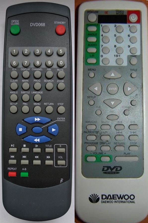 Daewoo DVHT-3982 remote control replacement - $8.9 : REMOTE CONTROL WORLD